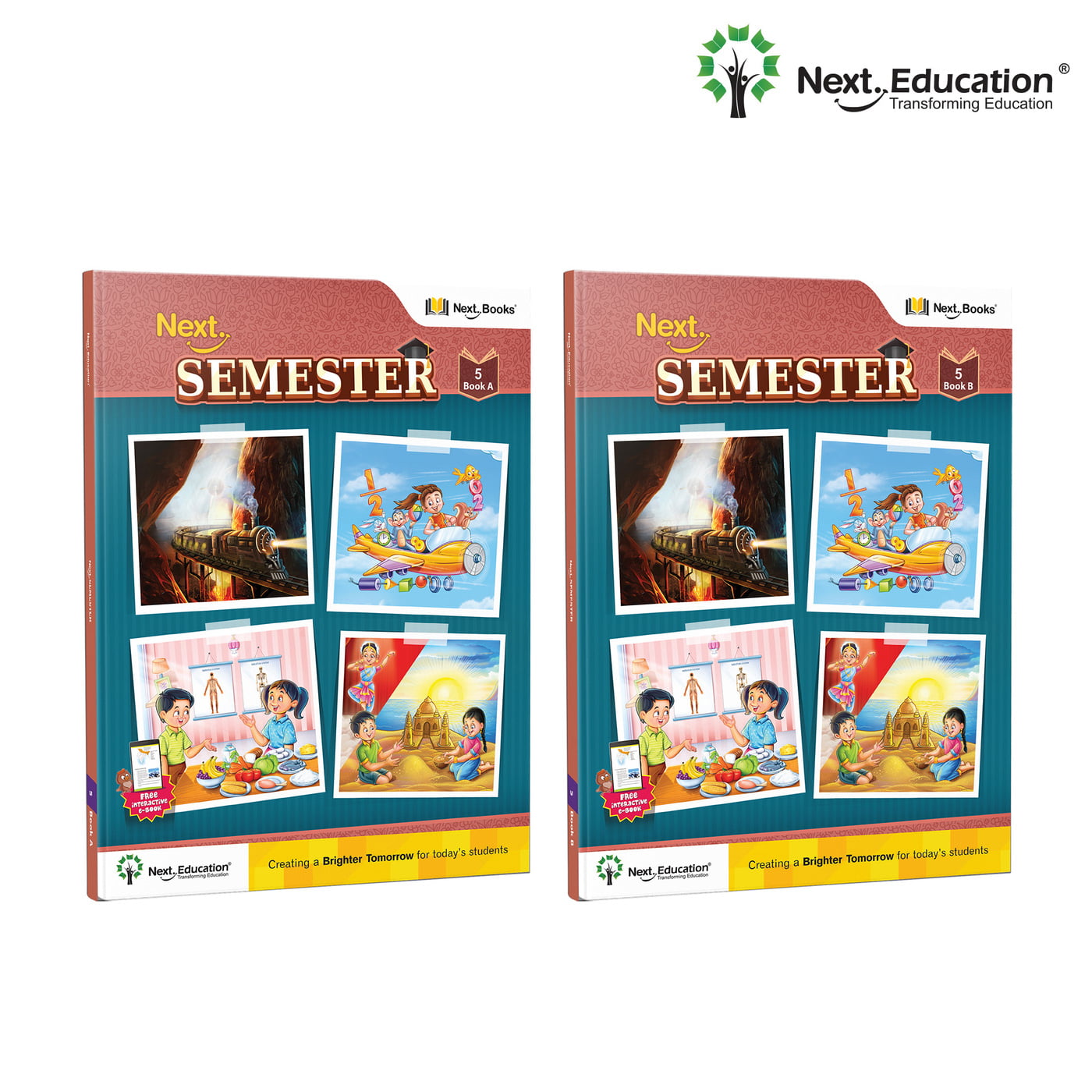 Next Semester class 5 books combo of Maths + English + EVS Text book ...