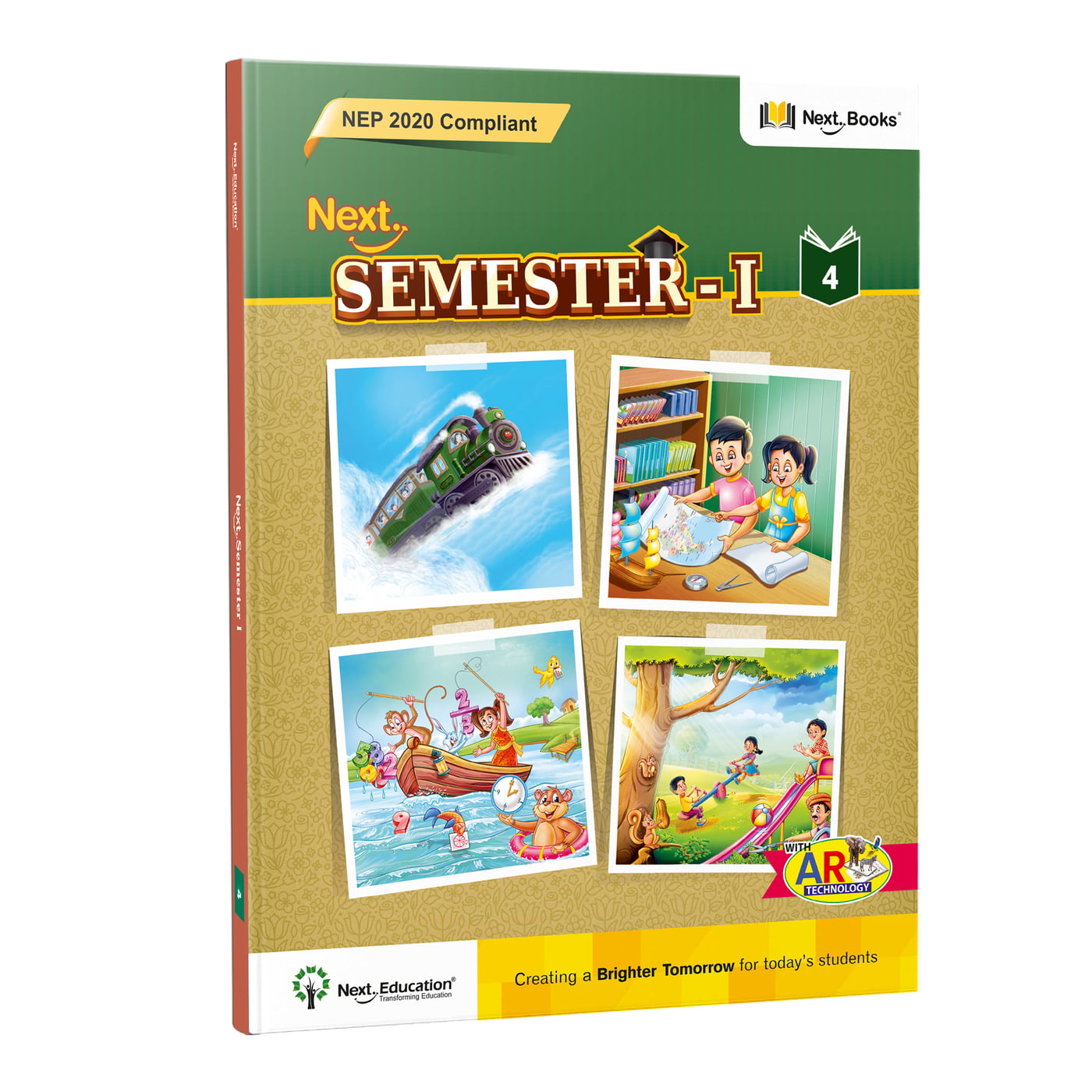Next Semester I class 4 /level 4 books combo of Maths + English + EVS ...