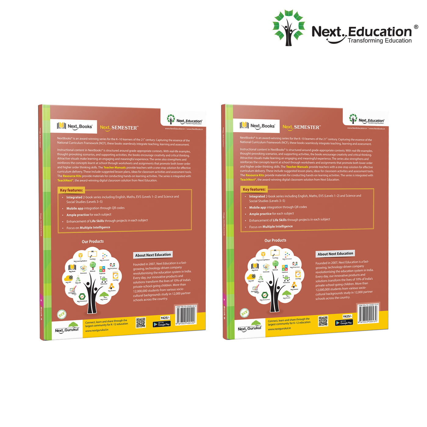 Next Semester level 3 books combo of Maths + English + EVS Text book ...