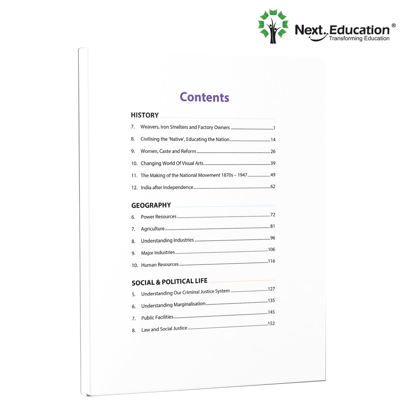 Buy Next Social Studies CBSE book for 8th class / Level 8 Book B ...