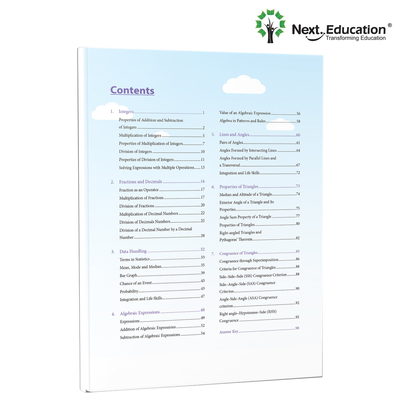 Buy Wonder Math TextBook for CBSE class 7 / Level 7 Book A Secondary ...