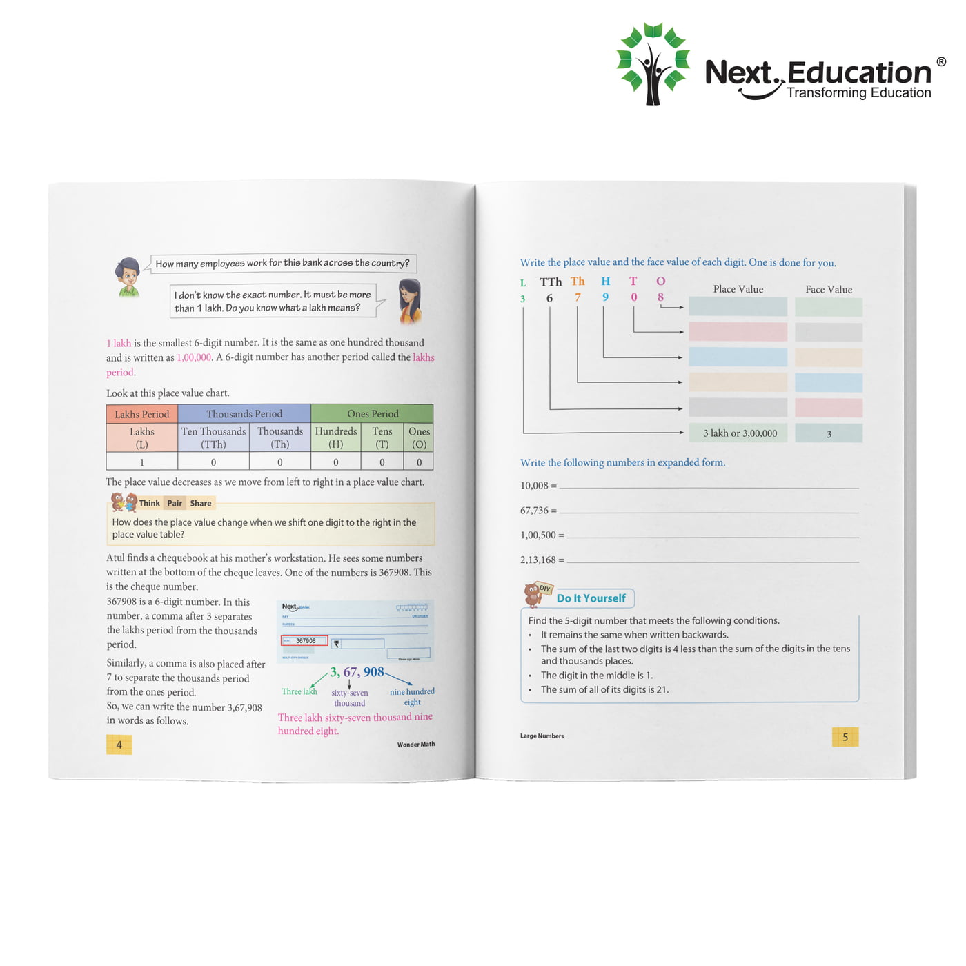 Buy Wonder Math TextBook for CBSE class 4 Book A - Secondary School ...