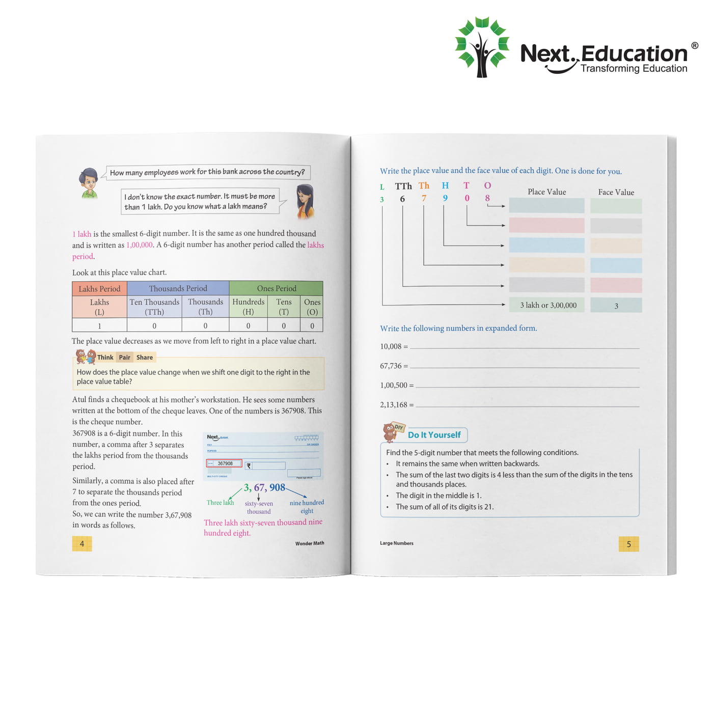 Buy Wonder Math TextBook for CBSE class 4 Book A (NEP) Edition - Next ...