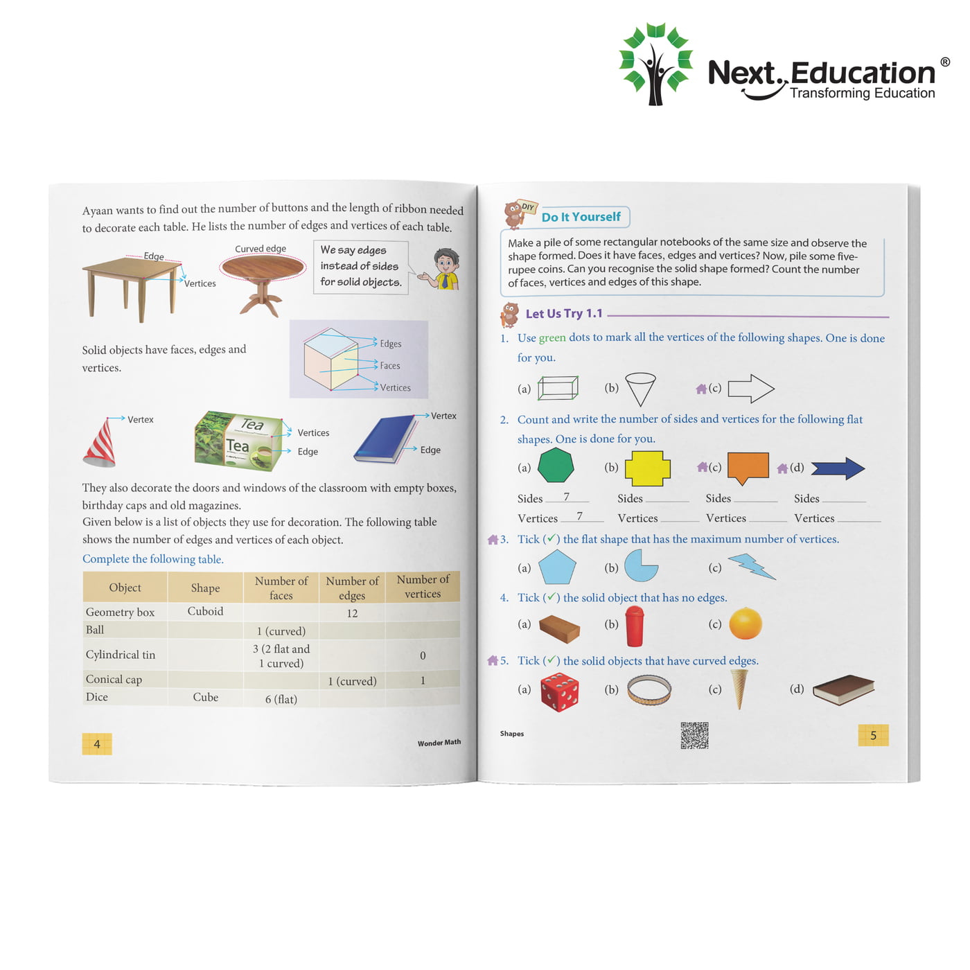 Buy Wonder Math TextBook for CBSE class 3 Book A New Education Policy ...