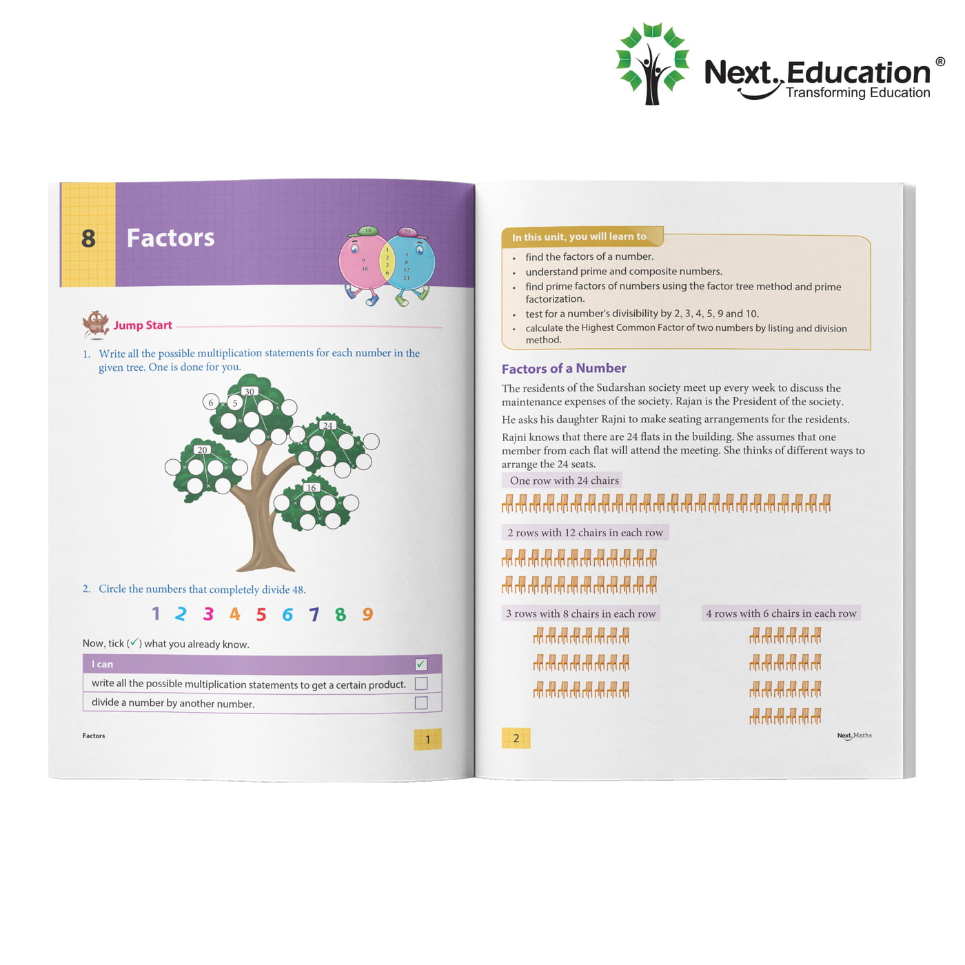 Next Maths ICSE book for 4th class / Level 4 Book B - Secondary School